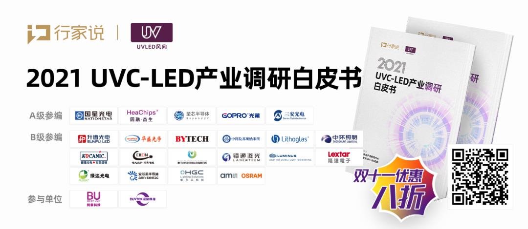 全球首个 单颗100mW 265nm UVC-LED已量产 - 行家说