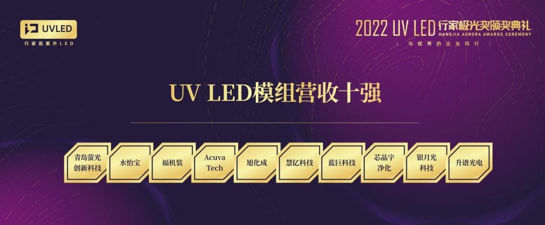 2022UV LED模组TOP10出炉，果然有一套！ - 行家说
